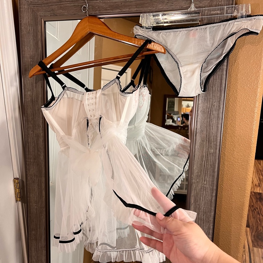 Sexy Victoria’s Secret French Maid Lingerie Set - Gem